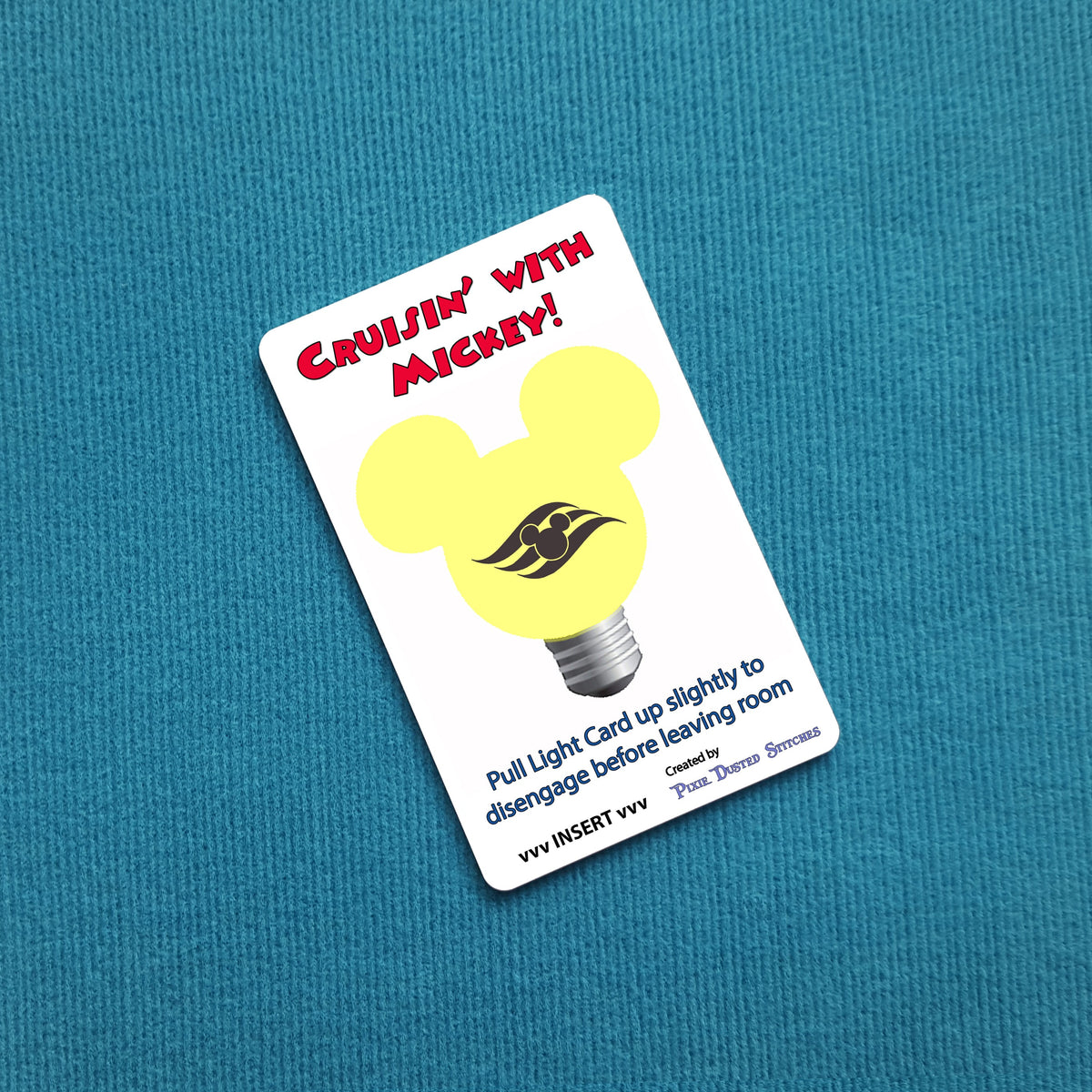 Mickey Lightbulb DCL Disney Cruise Light Card® – Pixie Dusted Stitches