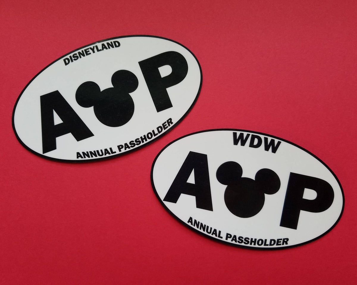 Annual Passholder Bumper Sticker or Car Magnet – Pixie Dusted Stitches